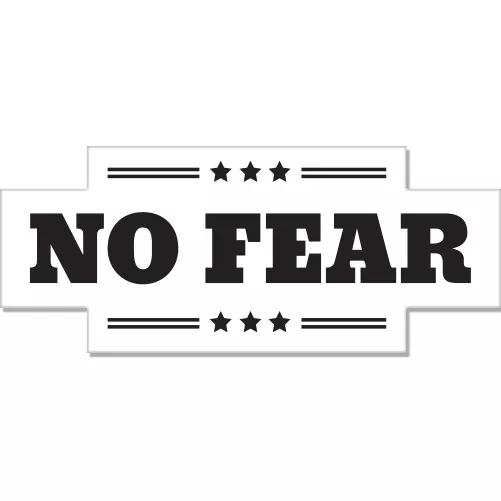 No Fear Sticker Decal Phone Decal Water Bottle Stickers Car Decals ...