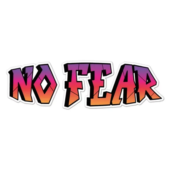 No Fear Sticker Indoor Outdoor Phone Decal Water Bottle Stickers Car ...