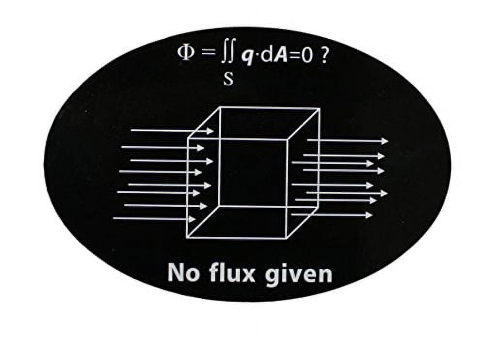 No Flux Given Funny Science Geek Nerd Oval Magnet (Car or Fridge!) 4x6 ...