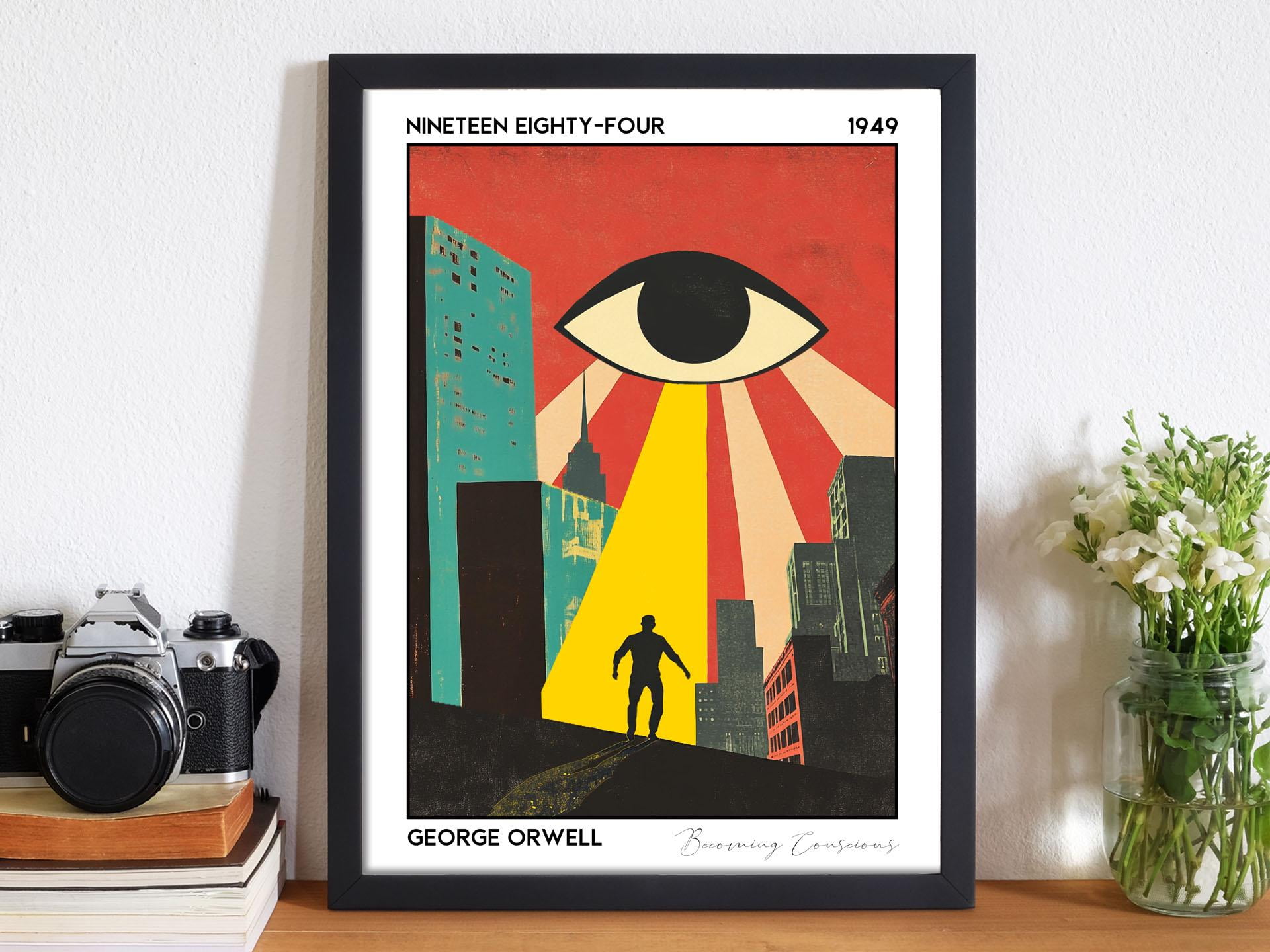 No Frame 1984 Book Poster, George Orwell: Premium 210gsm Art Print ...