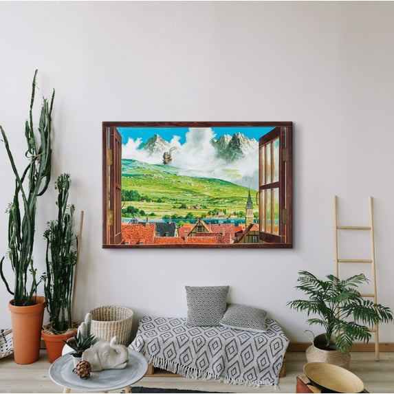 No Frame Howl's Moving Castle Poster: Studio Ghibli Anime Art, Ghibli ...