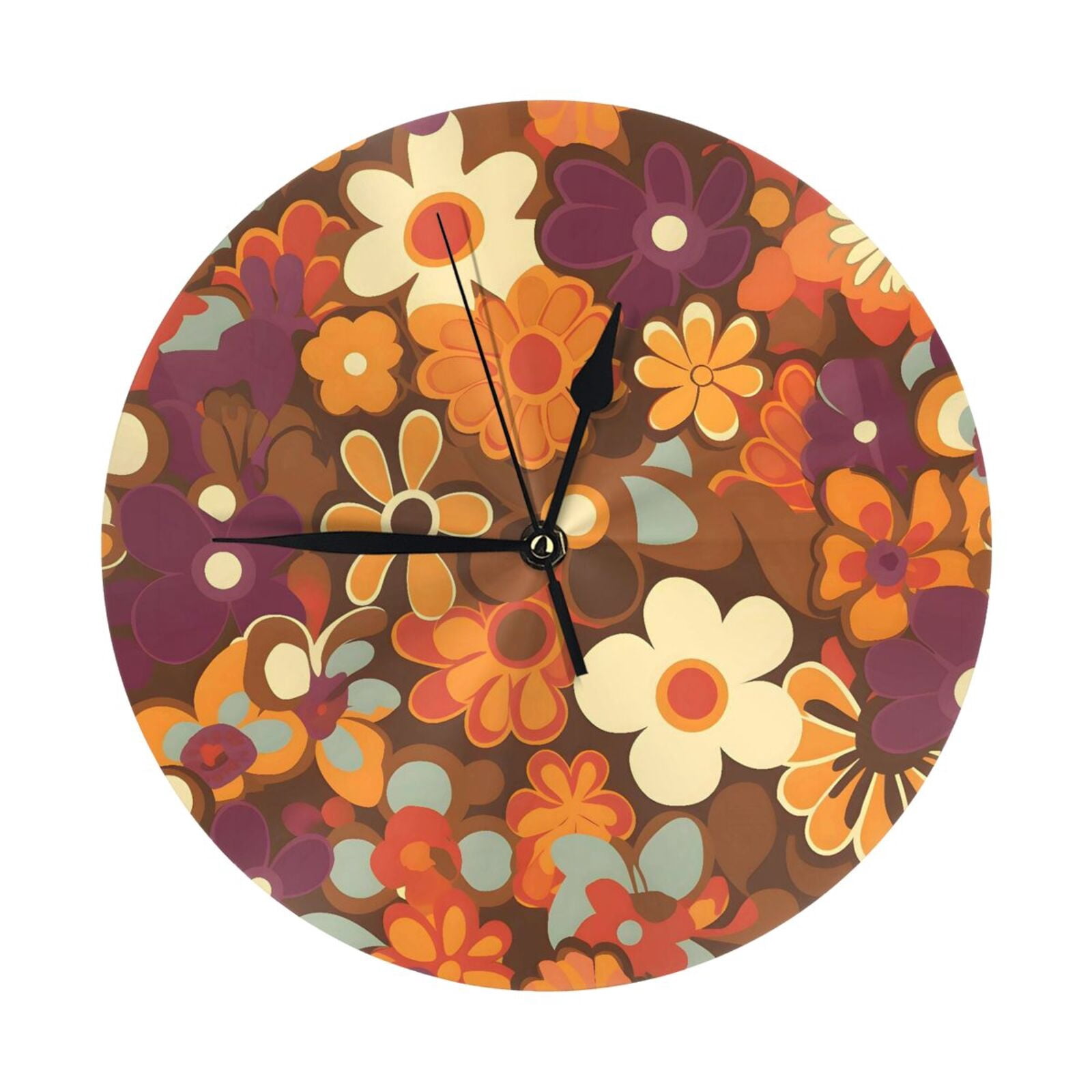 No Frame No Glass Cover Round Wall Clock 9.84in With Tripod For Office ...