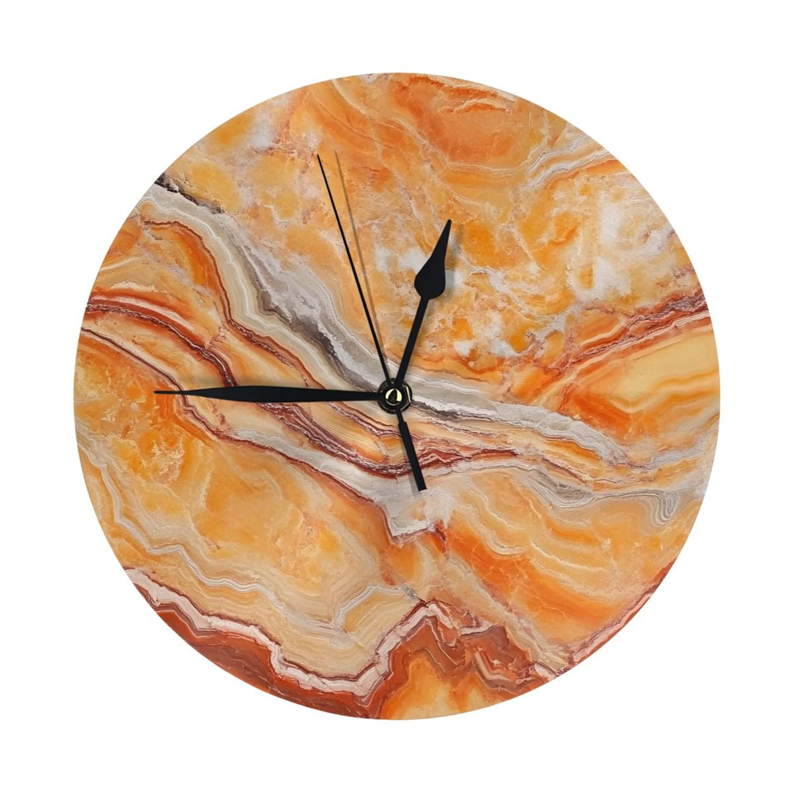 No Frame No Glass Cover Round Wall Clock 9.84in With Tripod For Office ...