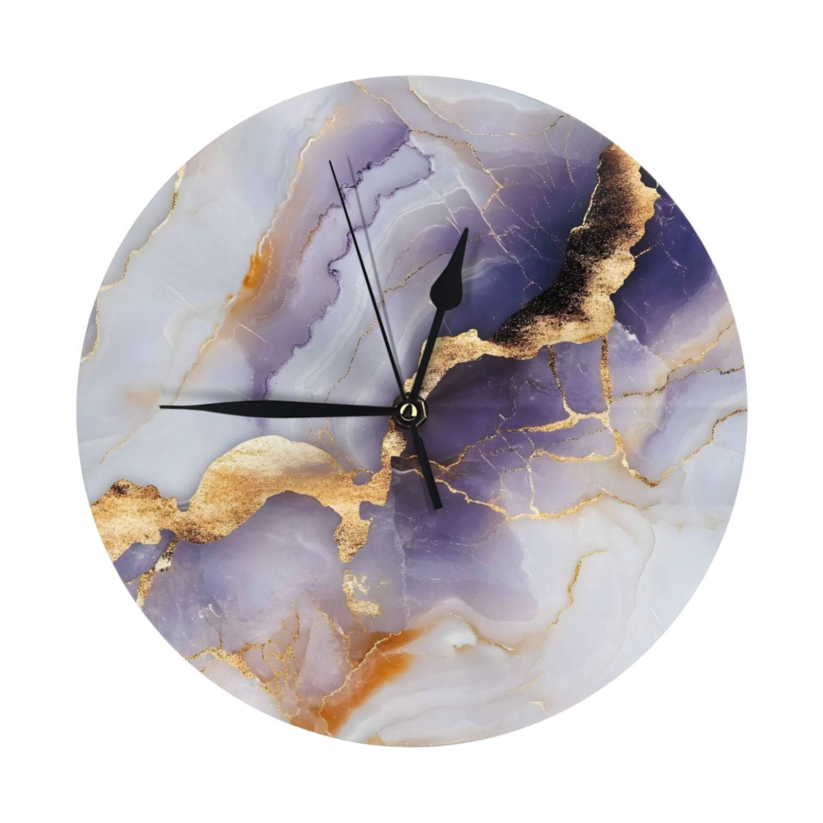 No Frame No Glass Cover Round Wall Clock 9.84in With Tripod For Office ...