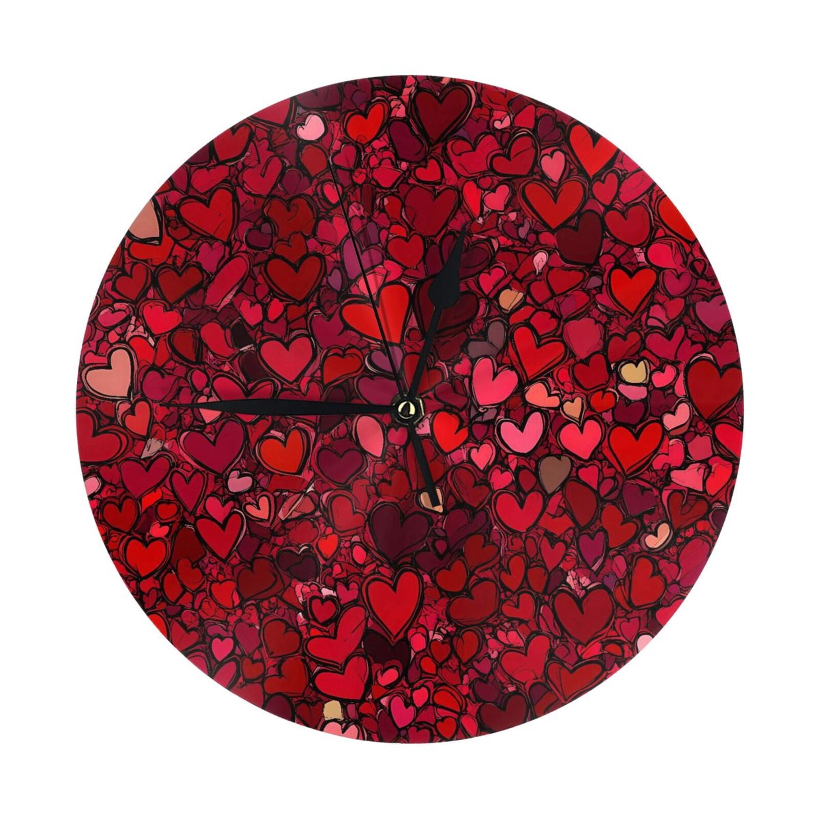 No Frame No Glass Cover Round Wall Clock 9.84in With Tripod For Office ...