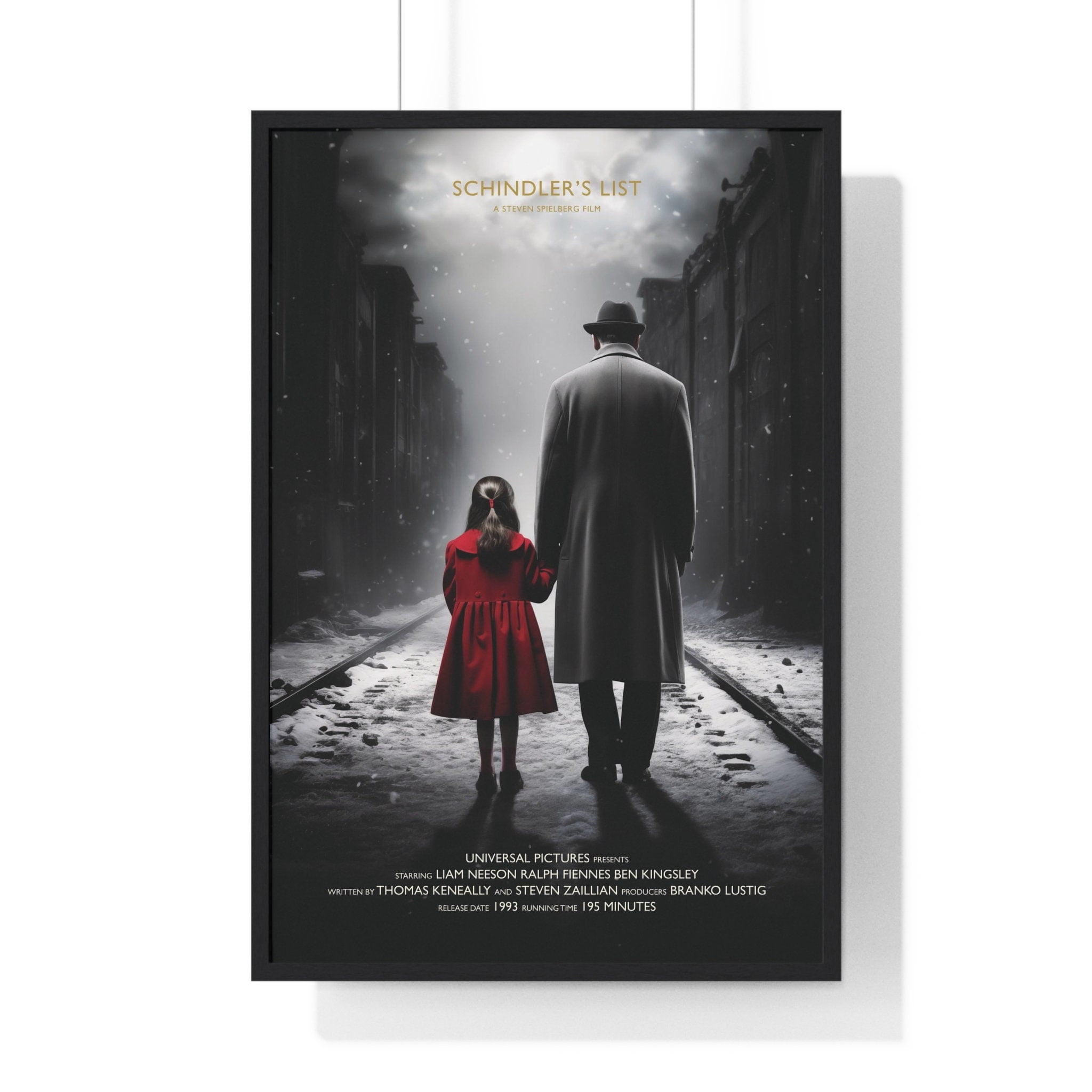 No Frame Schindler's List Movie Poster, Printable Wall Art, Minimalist ...