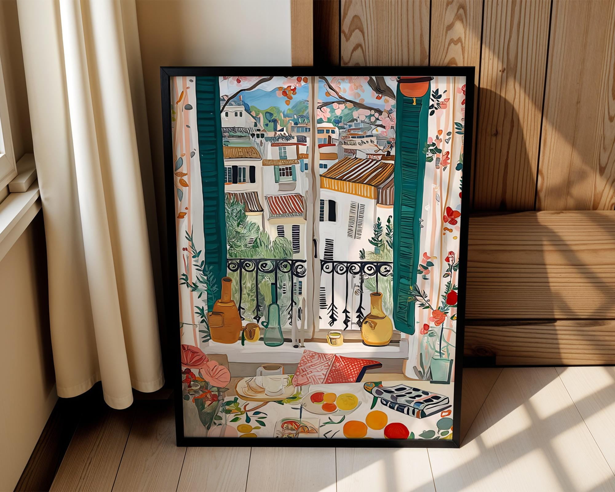 No Frame Window view illustration wall decor, art prints - Walmart.com