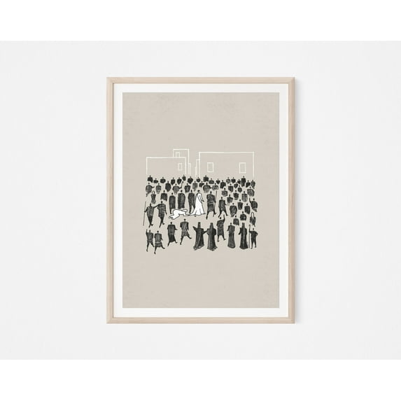 (No Frame) Woman Healed, Fringe of Jesus Garment, Hem of Robe, Bible ...