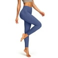 No Front Seam Yoga Pants Womens with Wide Waistband - Tummy Control ...