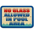 No Glass Allowed in Pool Area Sign - Walmart.com