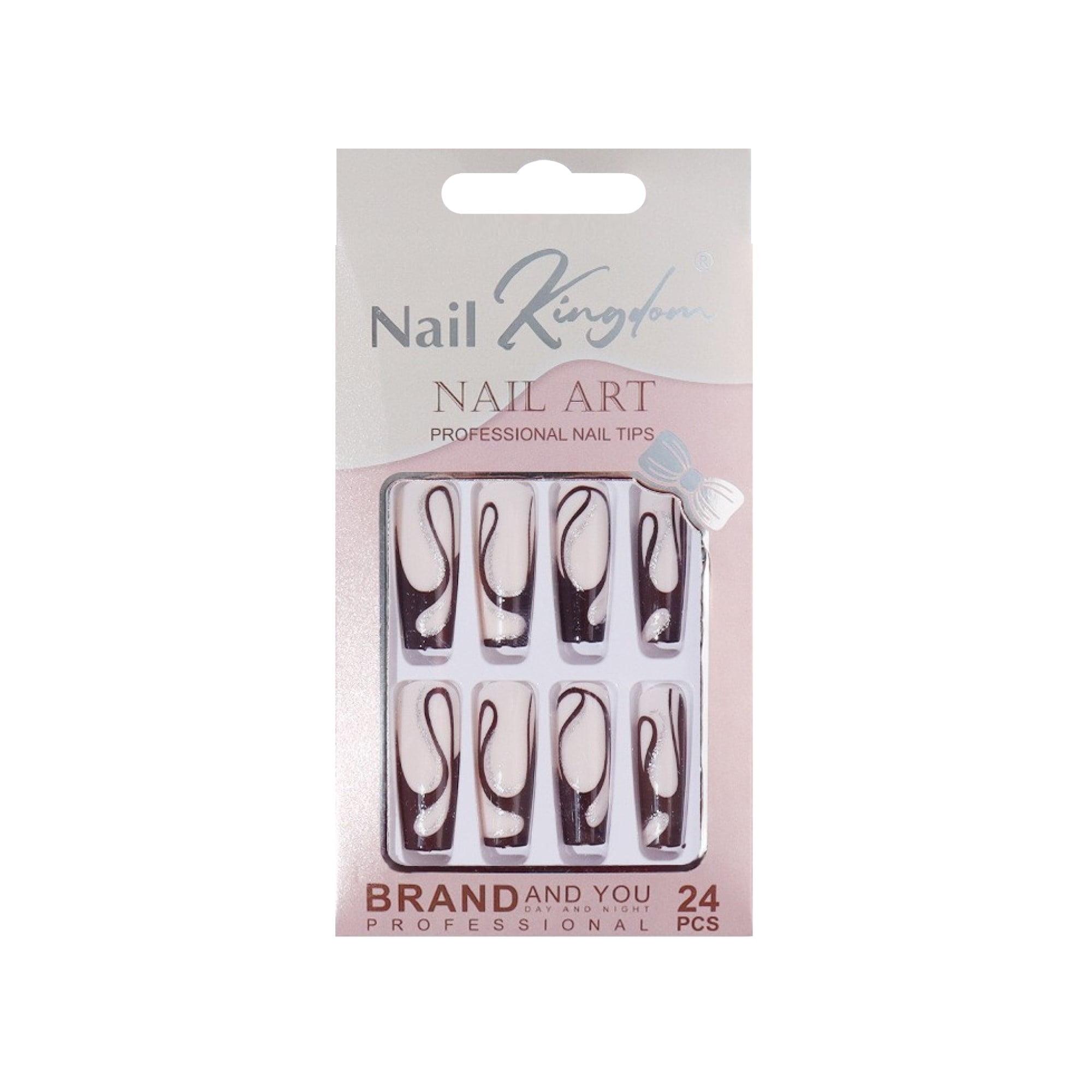 No Glue Needed Artificial Press On Nails, Long Square, Multicolor, 24 ...