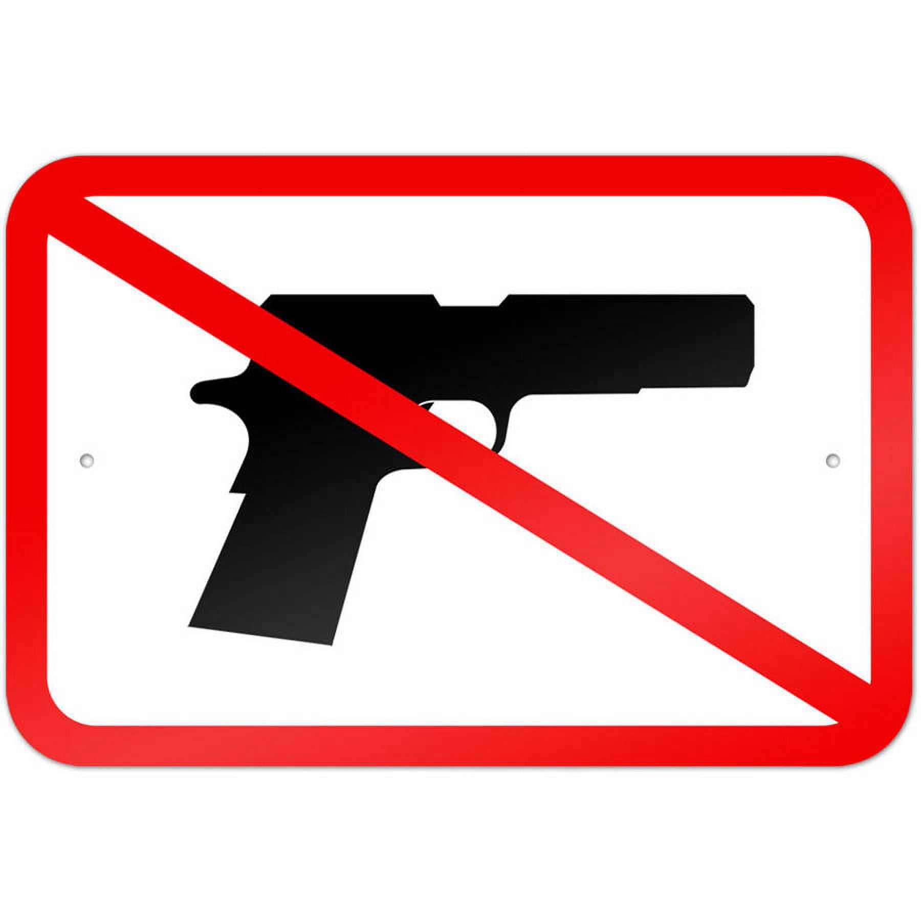 No Guns Allowed Symbol Sign - Walmart.com