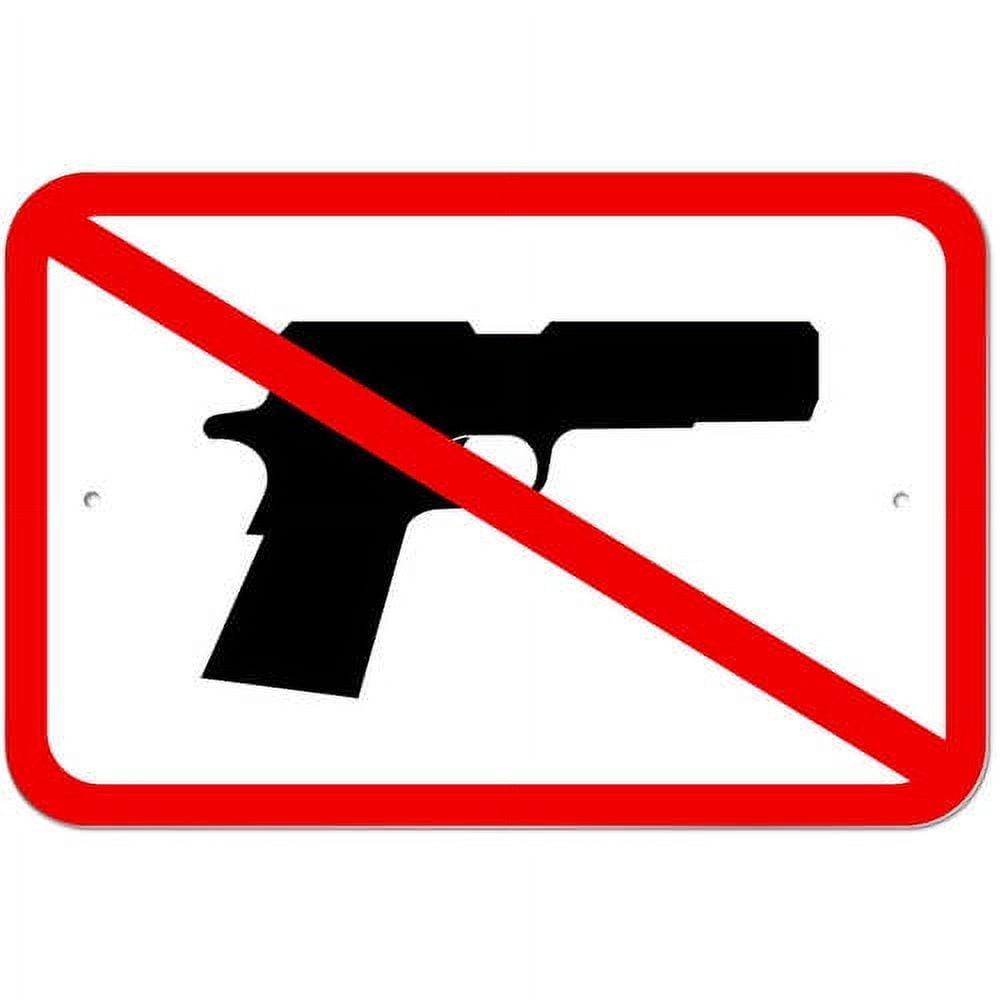 No Guns Allowed Symbol Sign - Walmart.com