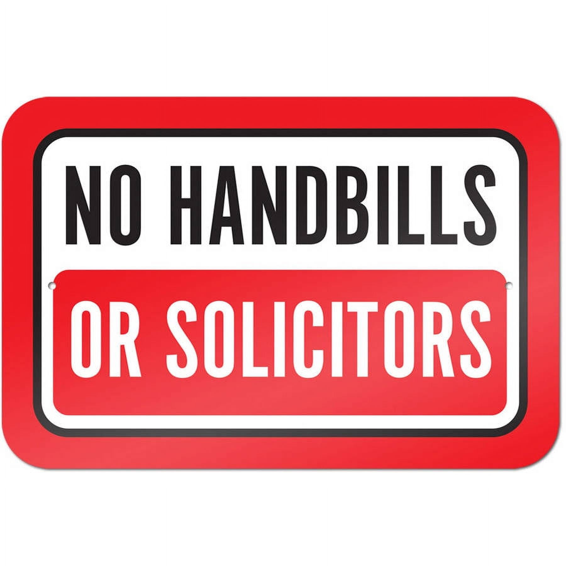 No Handbills Or Solicitors Sign - Walmart.com