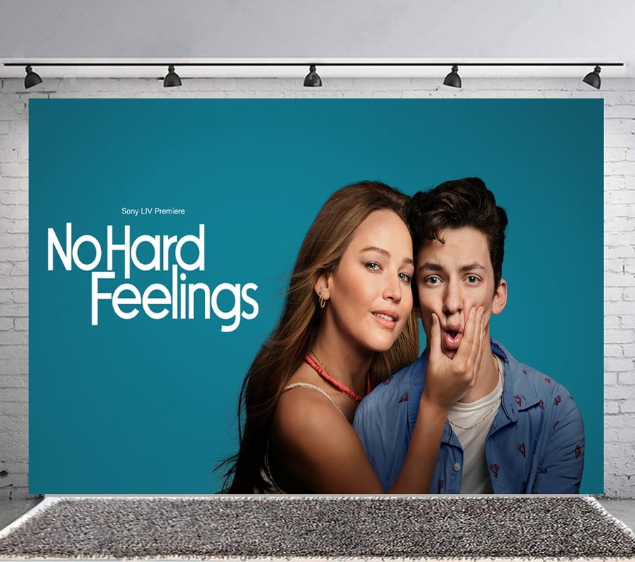 No Hard Feelings Backdrop Banner Party Supplies Poster Movie Theme ...