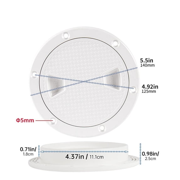 No Hassle Access Detachable 46 Inch Round Boat Inspection Hatch Covers ...