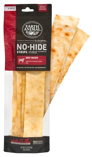 No Hide Strips Beef Flavored Natural Treats | No Rawhide | Quick & Thin ...