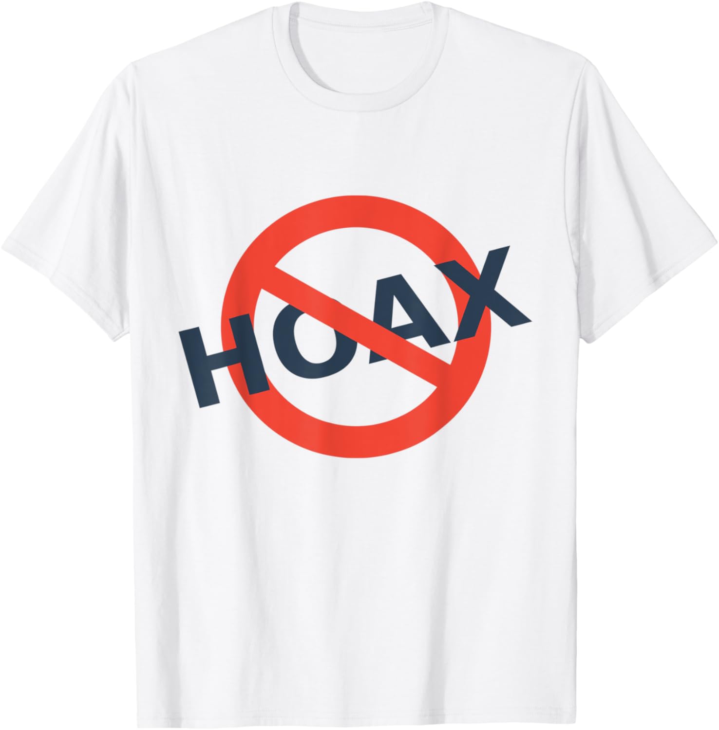 No Hoax Symbol Costume T-Shirt men and women can wear, black, white ...