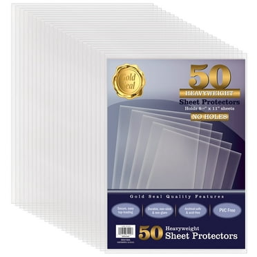 "Gold Seal 200-Pack Heavy Duty Clear Poly Sheet Protectors 8.5"" x 11 ...
