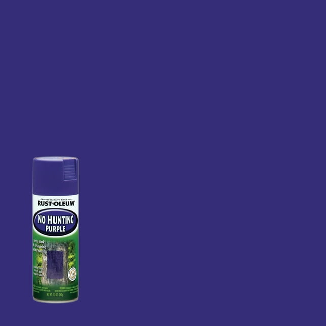 No Hunting Purple, Rust-Oleum Specialty Spray Paint- 12 oz, 6 Pack ...