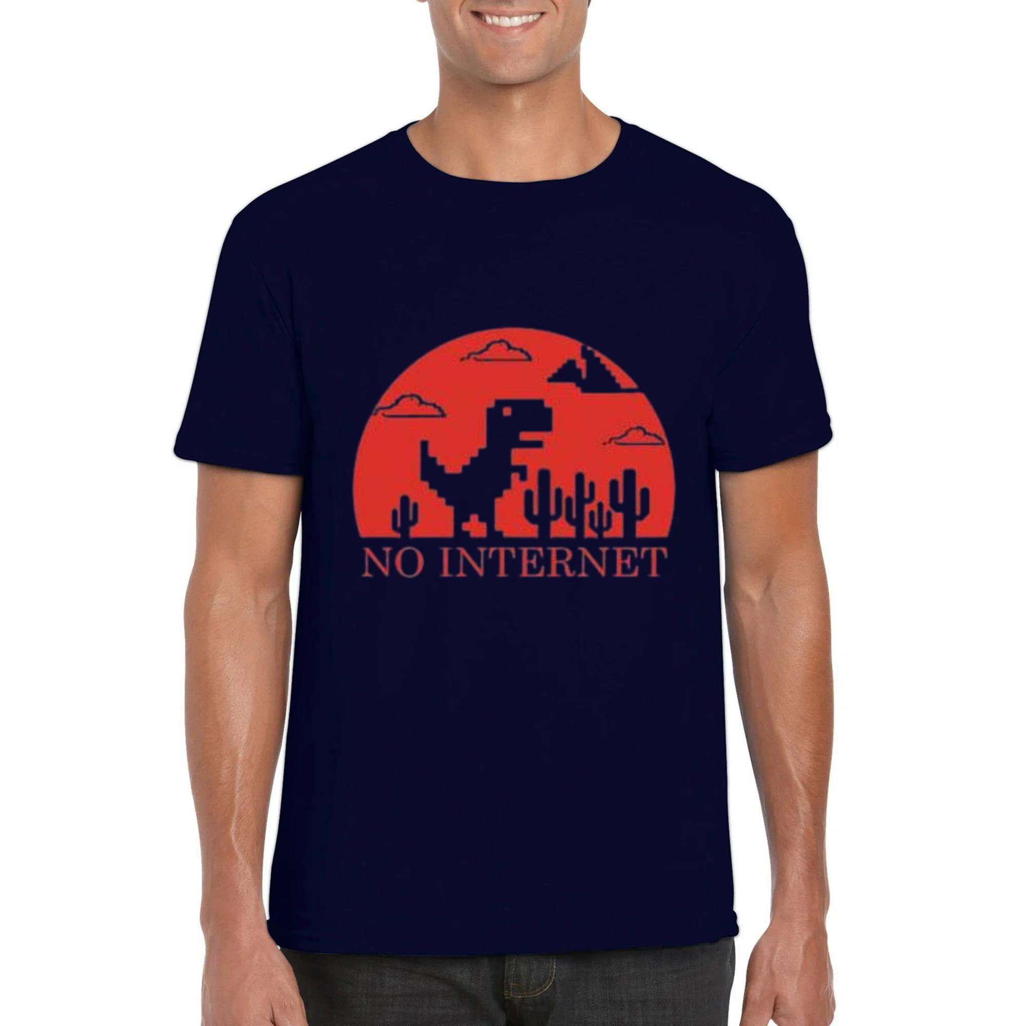 No Internet Connection Funny Offline Tech Humor Graphic Statement Tee ...