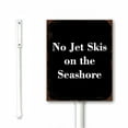 No Jet Skis on the Seashore Sign for Outdoor Metal Yard Sign Funny Lawn ...