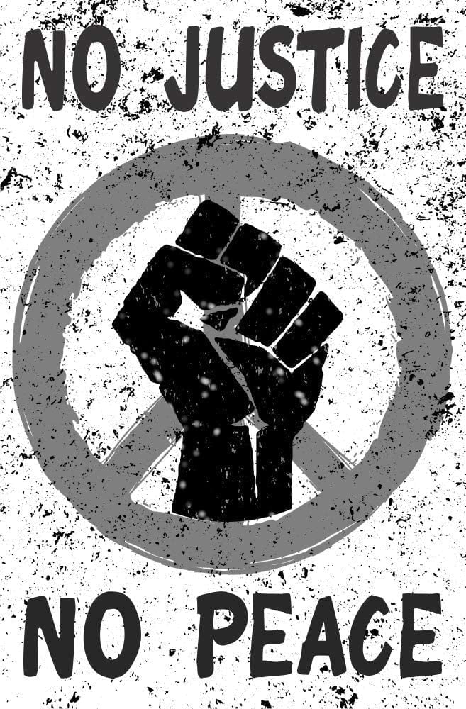 No Justice, No Peace Mini Poster - 11" x 17" - Walmart.com