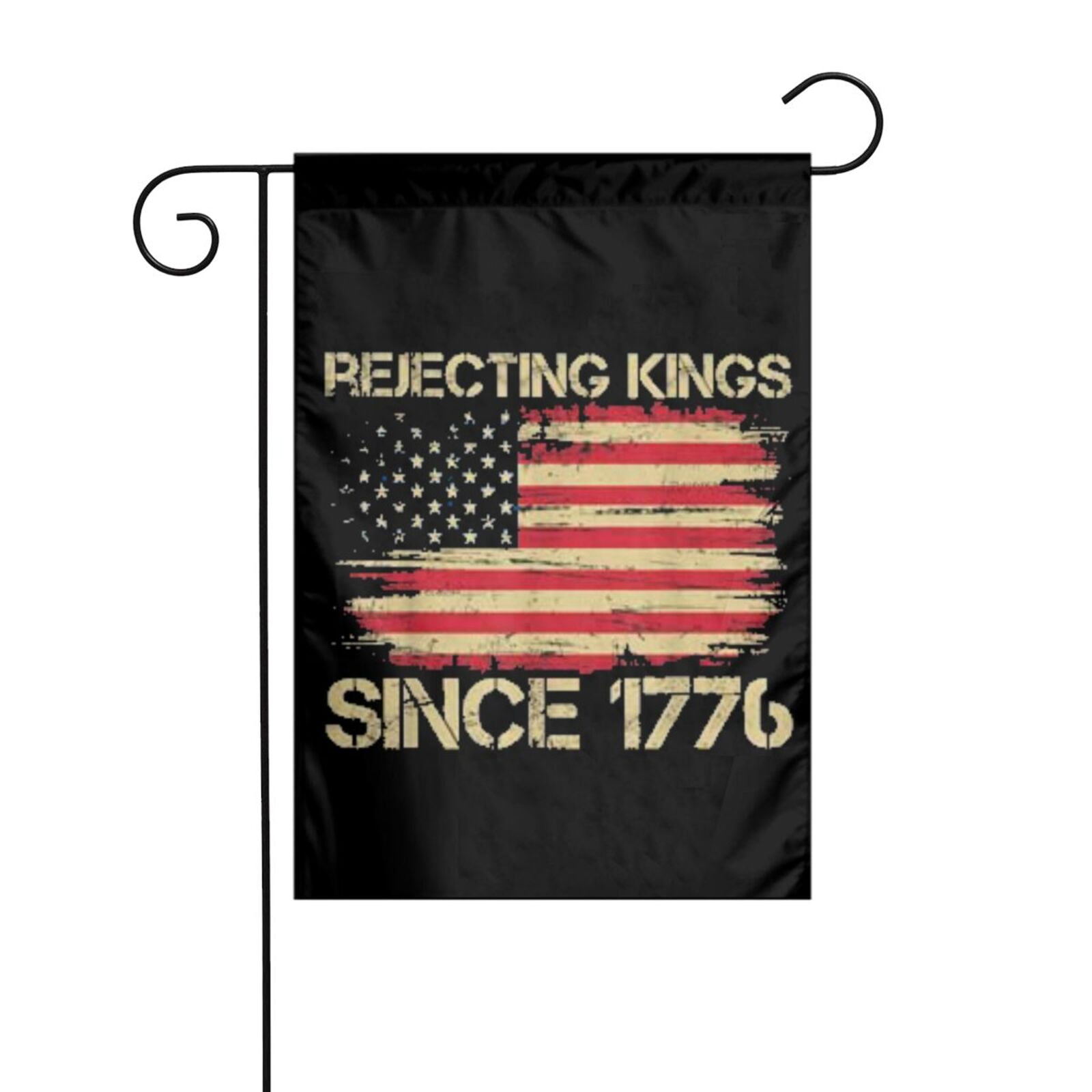 No Kin-gs In Ame-rica We The Peo-ple Flags Double Sided Garden Flag ...