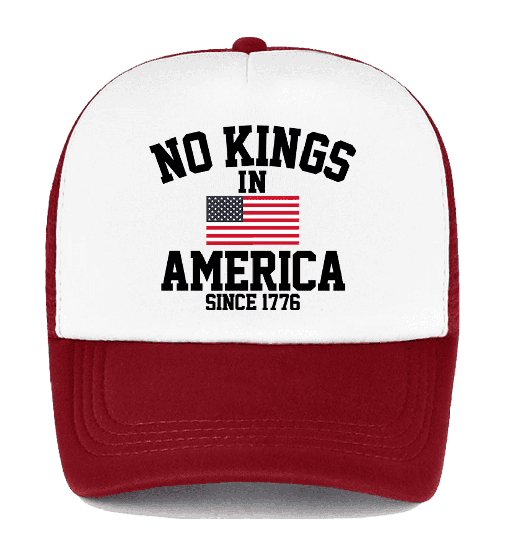 No Kings in America hat Since 1776 Political Sponge Mesh Cap - Walmart.com