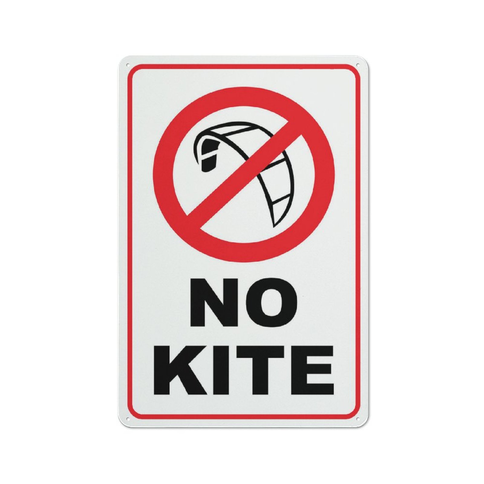 No Kite Surfing Sign Outdoor Metal Sign - 12 X 8 Metal Signs For ...