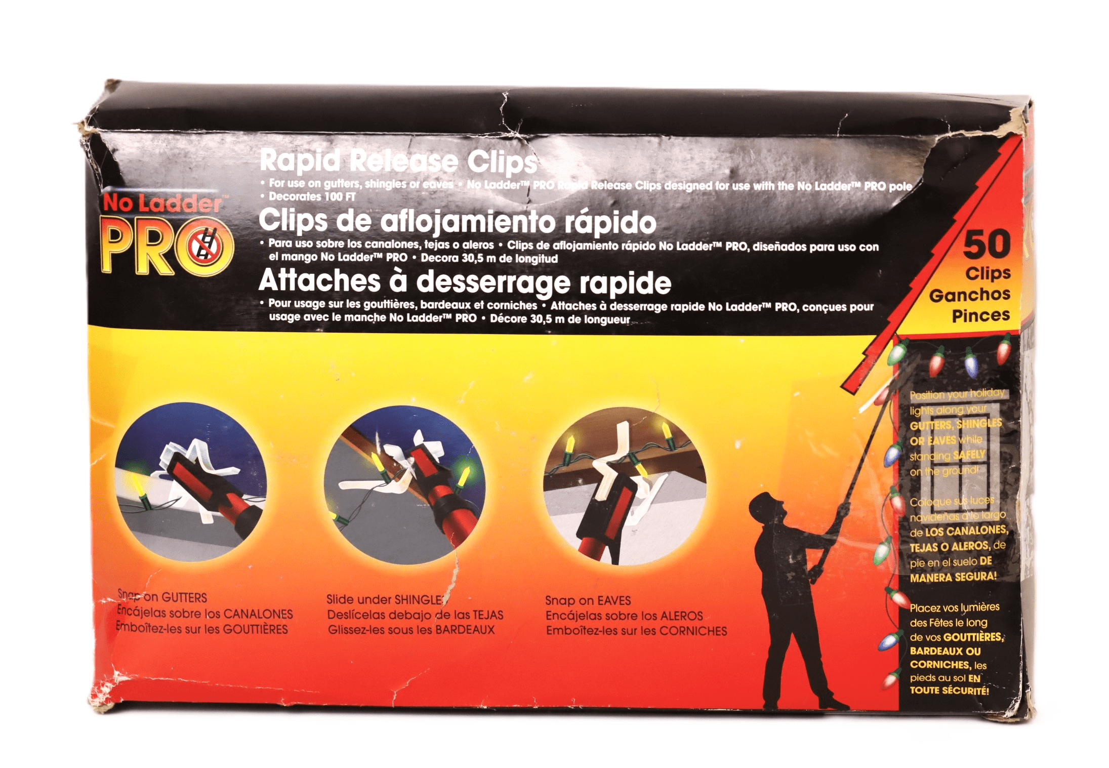 No Ladder Rapid Release Holiday Lighting Clips, 50 Count - Walmart.com