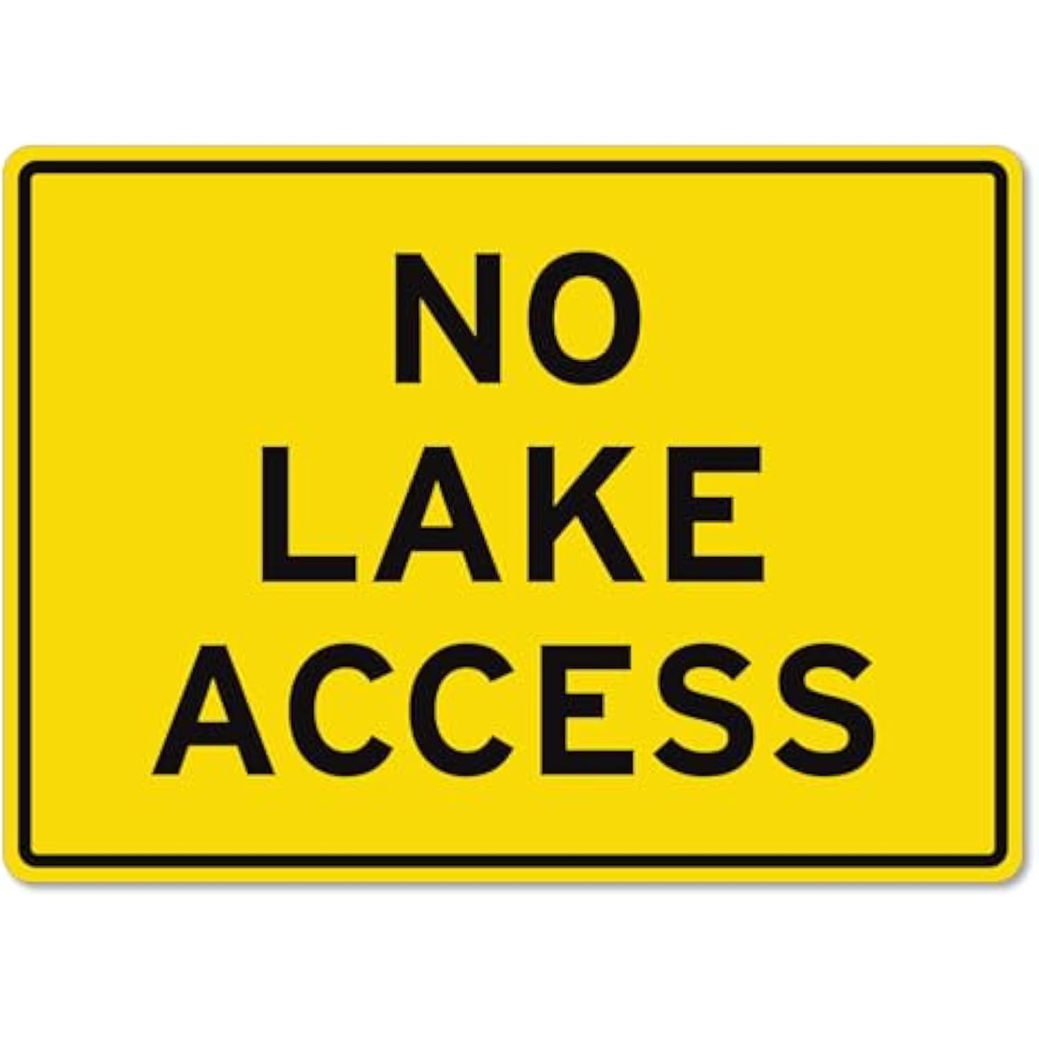 No Lake Access Sign Private Property Metal Tin Sign Aluminum Warning ...