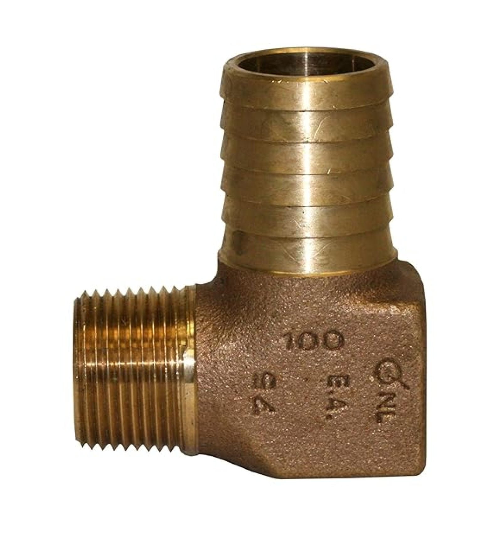 No-Lead Hydrant Elbow - 1" Insert x 3/4" MIP, Bronze - Heavy Duty Red ...