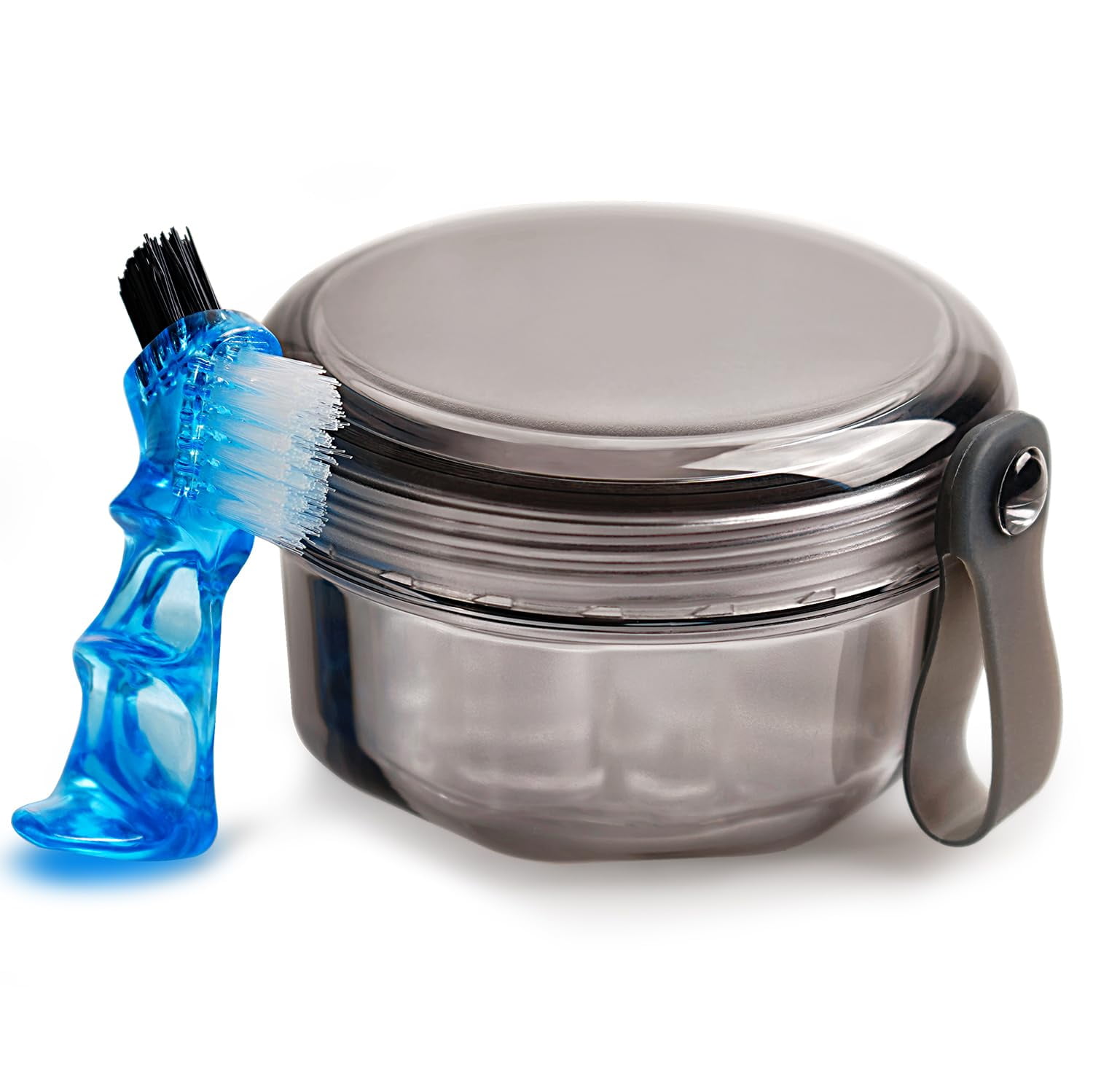 No Leak Denture Case Retainer Bath Box Cup, Denture Soaking Cup False ...