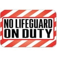 No Lifeguard On Duty Sign - Walmart.com