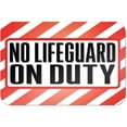 No Lifeguard On Duty Sign - Walmart.com