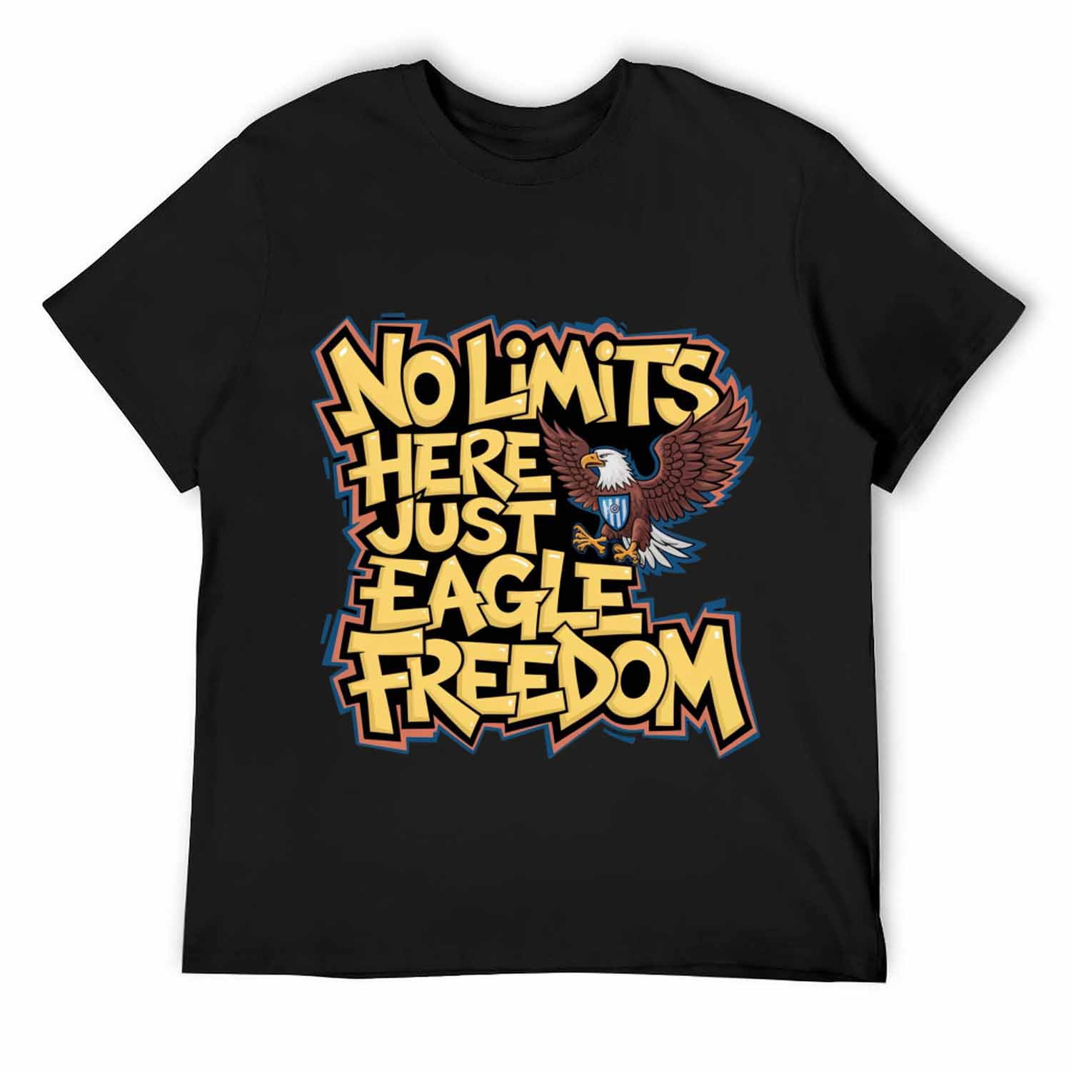 No Limits Here Just Eagle Freedomtshirt design Animal No Girl Friend ...