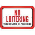 No Loitering Violators Will Be Prosecuted Sign - Walmart.com