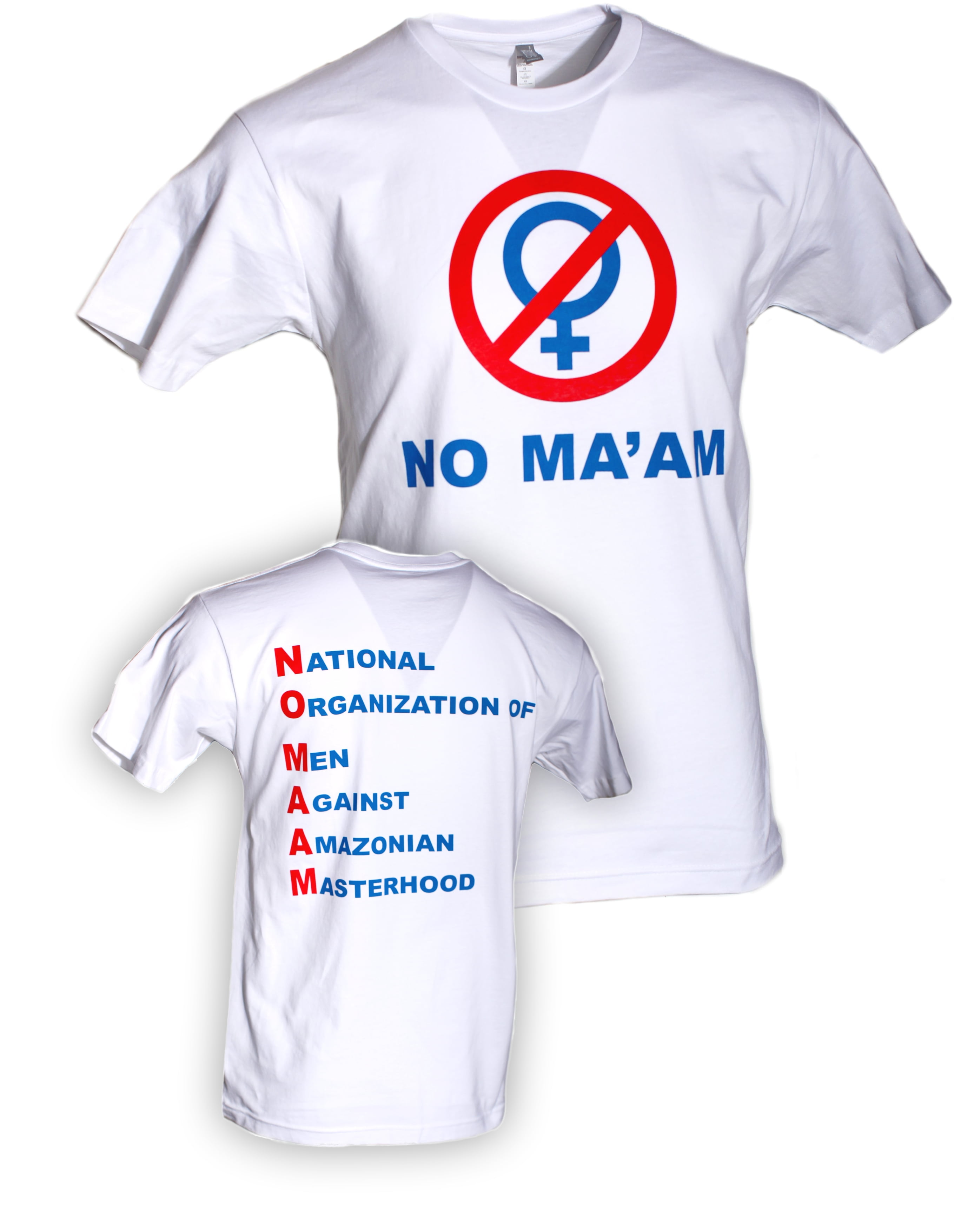 No Ma'am T-Shirt XL, Retro Al Bundy TV Show, Unisex White Cotton ...