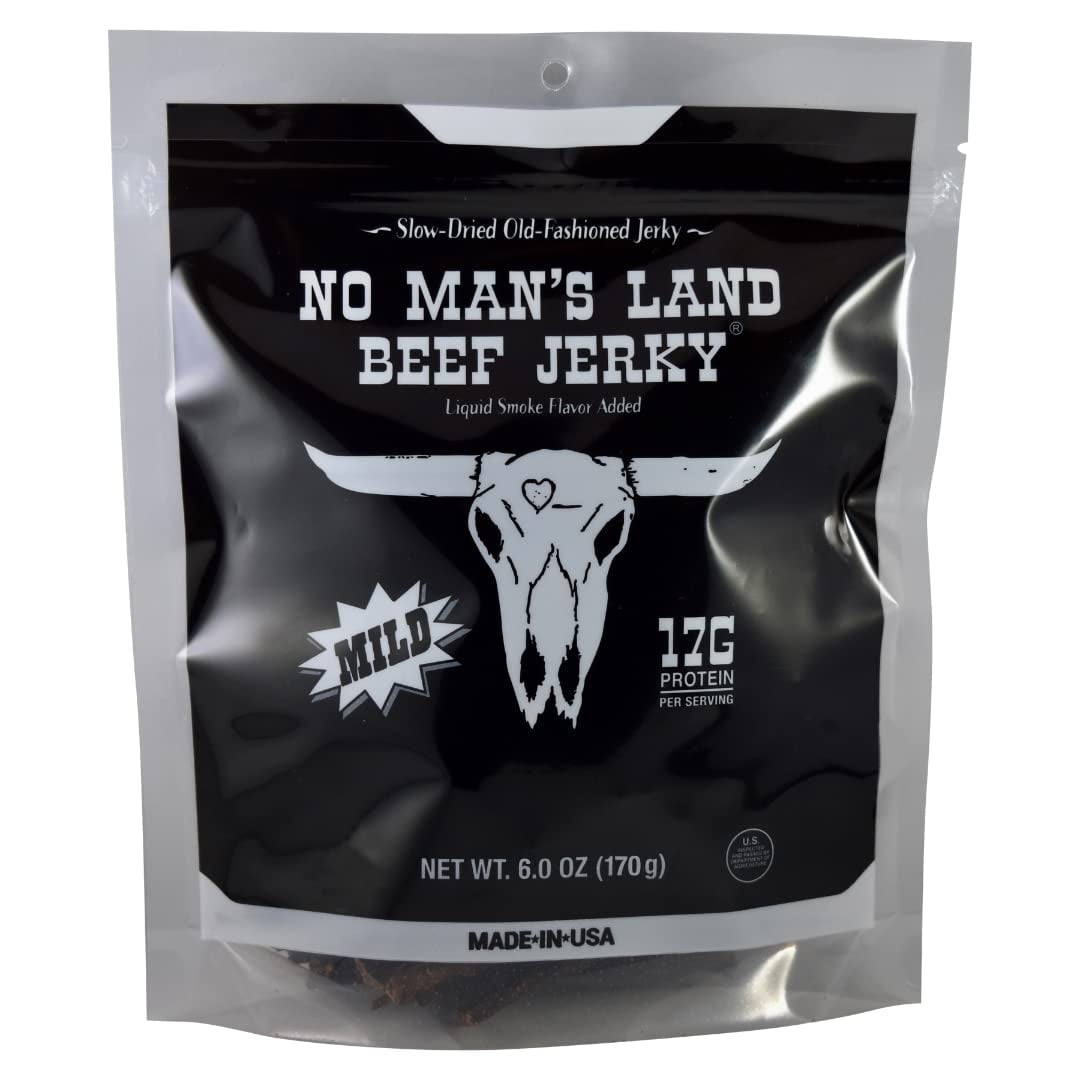 No Mans Land Beef Jerky No Man`s Land Mild 6oz Beef Jerky - Walmart.com