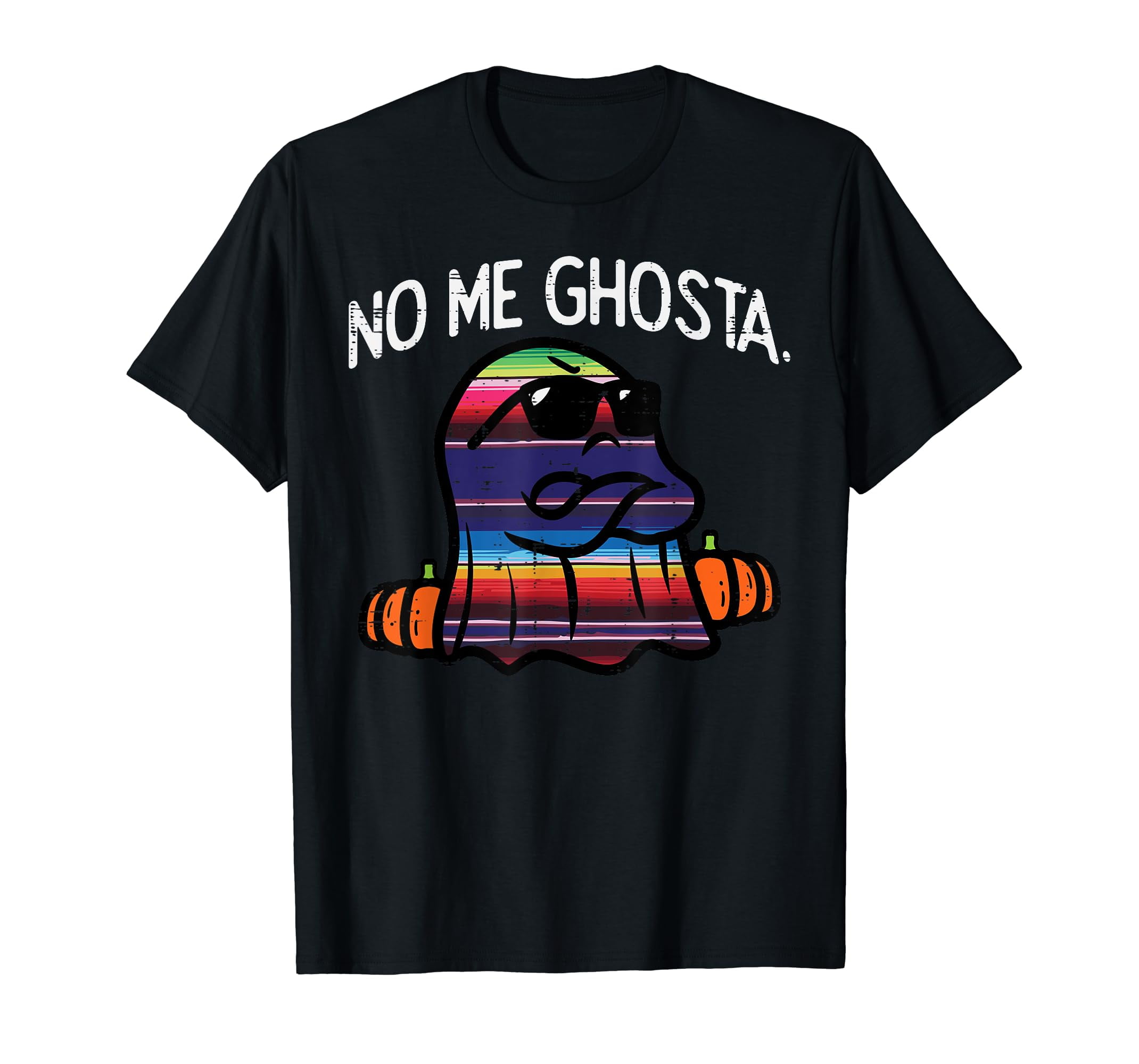No Me Ghosta Gusta Pun Funny Ghost Mexican Halloween Spanish T-Shirt ...