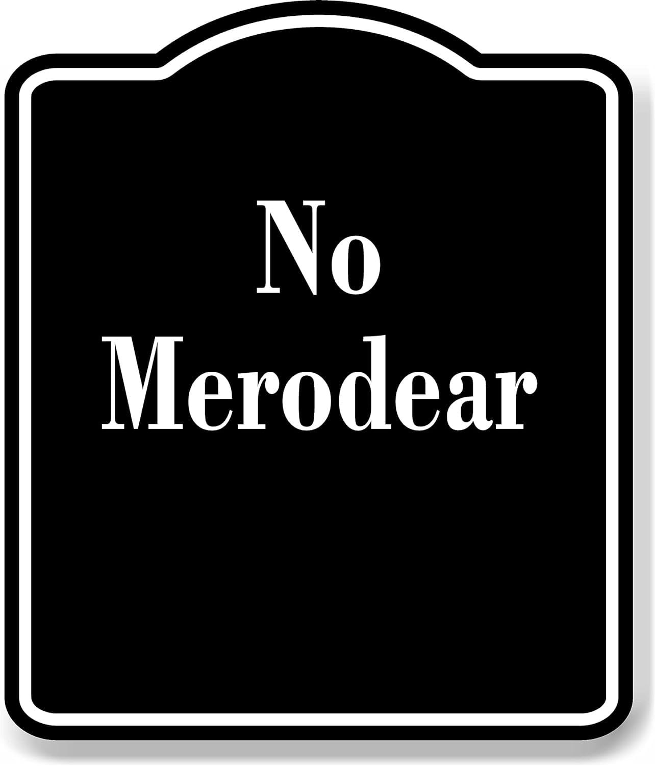 No Merodear Spanish firmar BLACK Aluminum Composite Sign, 20"x24 ...