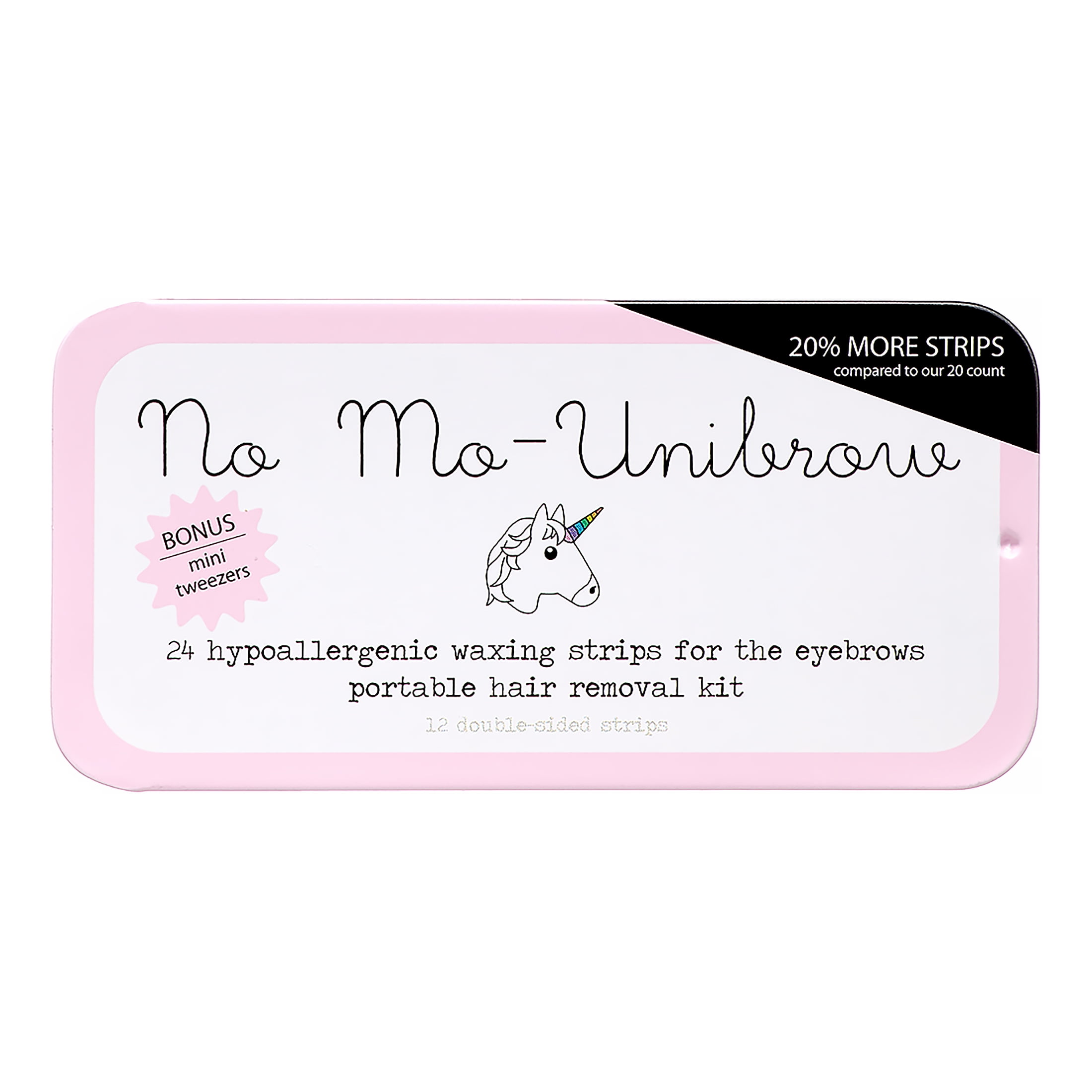 No Mo-Unibrow Portable Brow Wax Kit, 24 Strips - Walmart.com