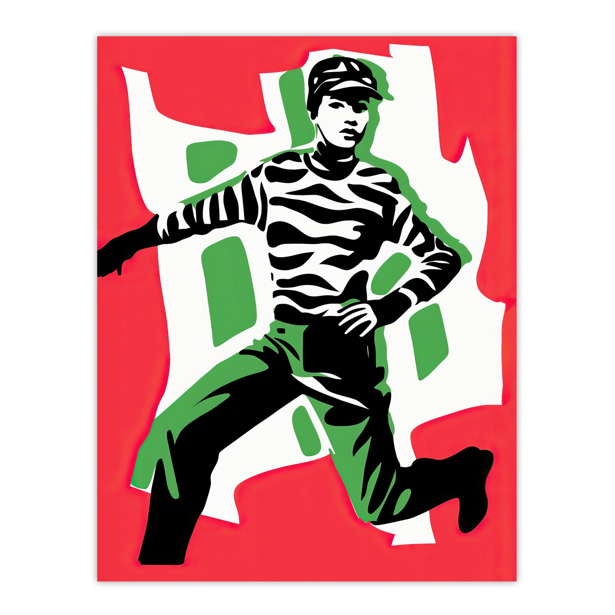 No More Public Order Riot Protester Class War Unframed Wall Art Print ...