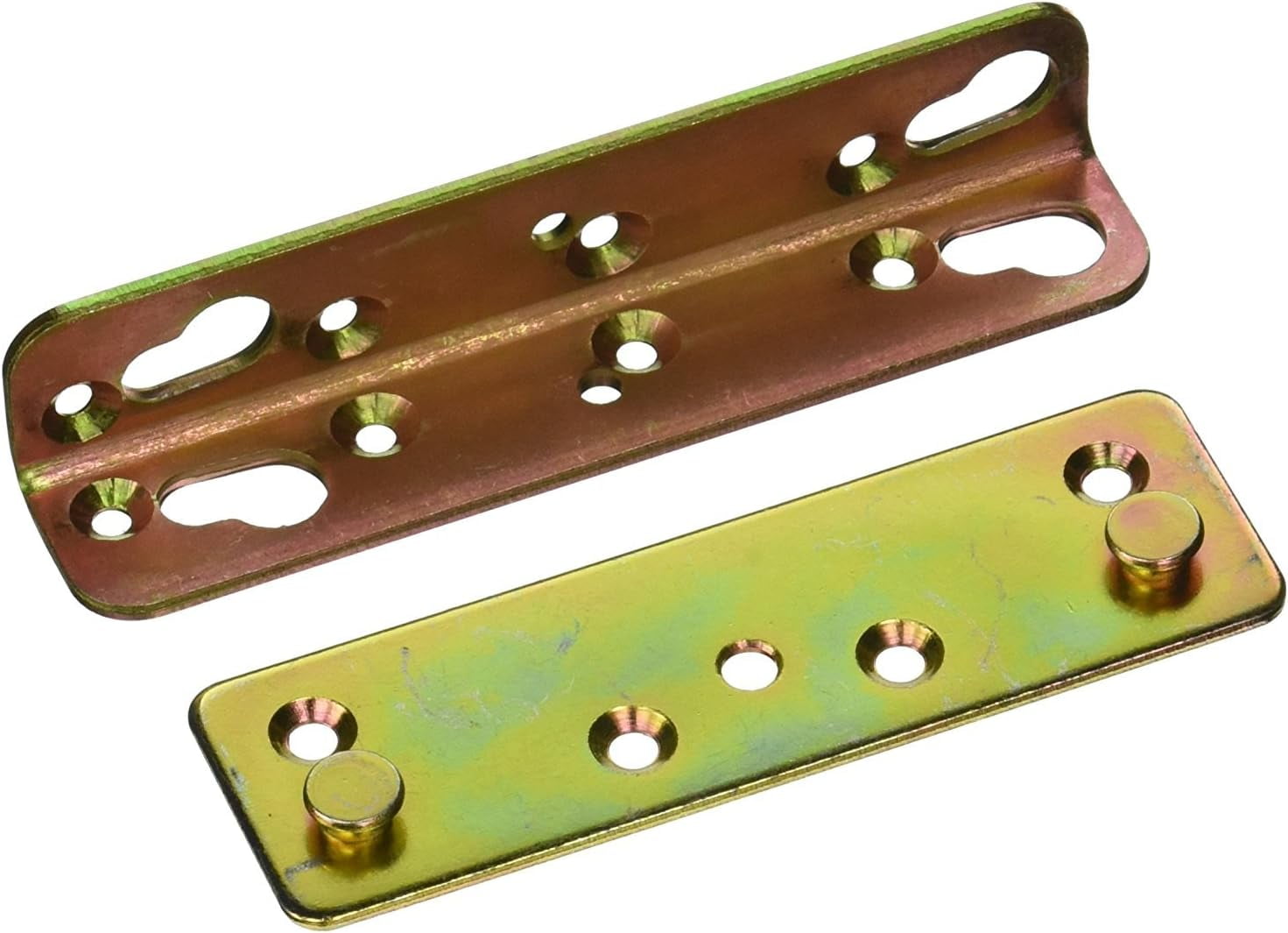 No Mortise Bed Rail Corner Hinges Fittings Fasteners - 4 Sets - Walmart.com