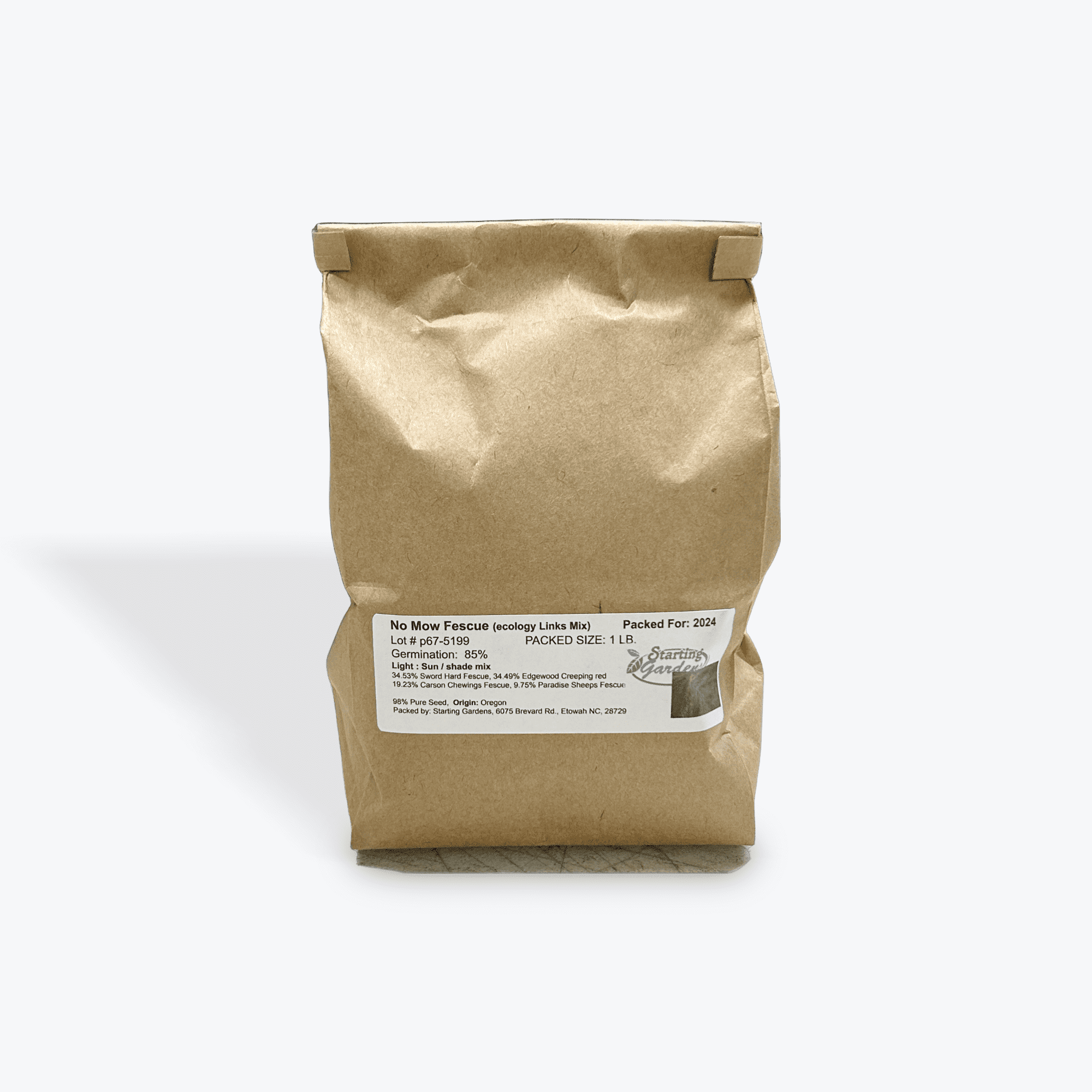 Starting Gardens Fine Fescue Mix Grass Seed, Drought Tolerant Turf, 1 ...