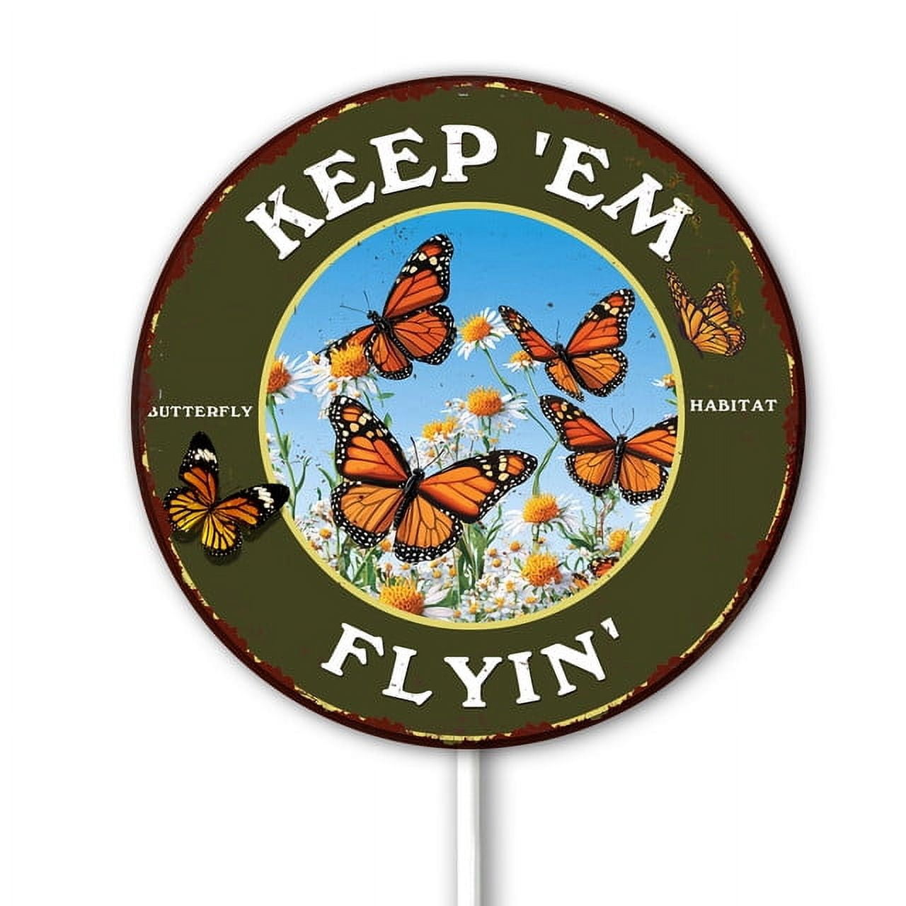 No Mow Zone Garden Sign Pollinator Friendly Garden Wildflower Yard Sign ...