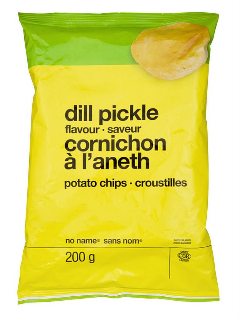 No Name Dill Pickle Potato Chips 200g/7.1 oz., {Imported from Canada ...