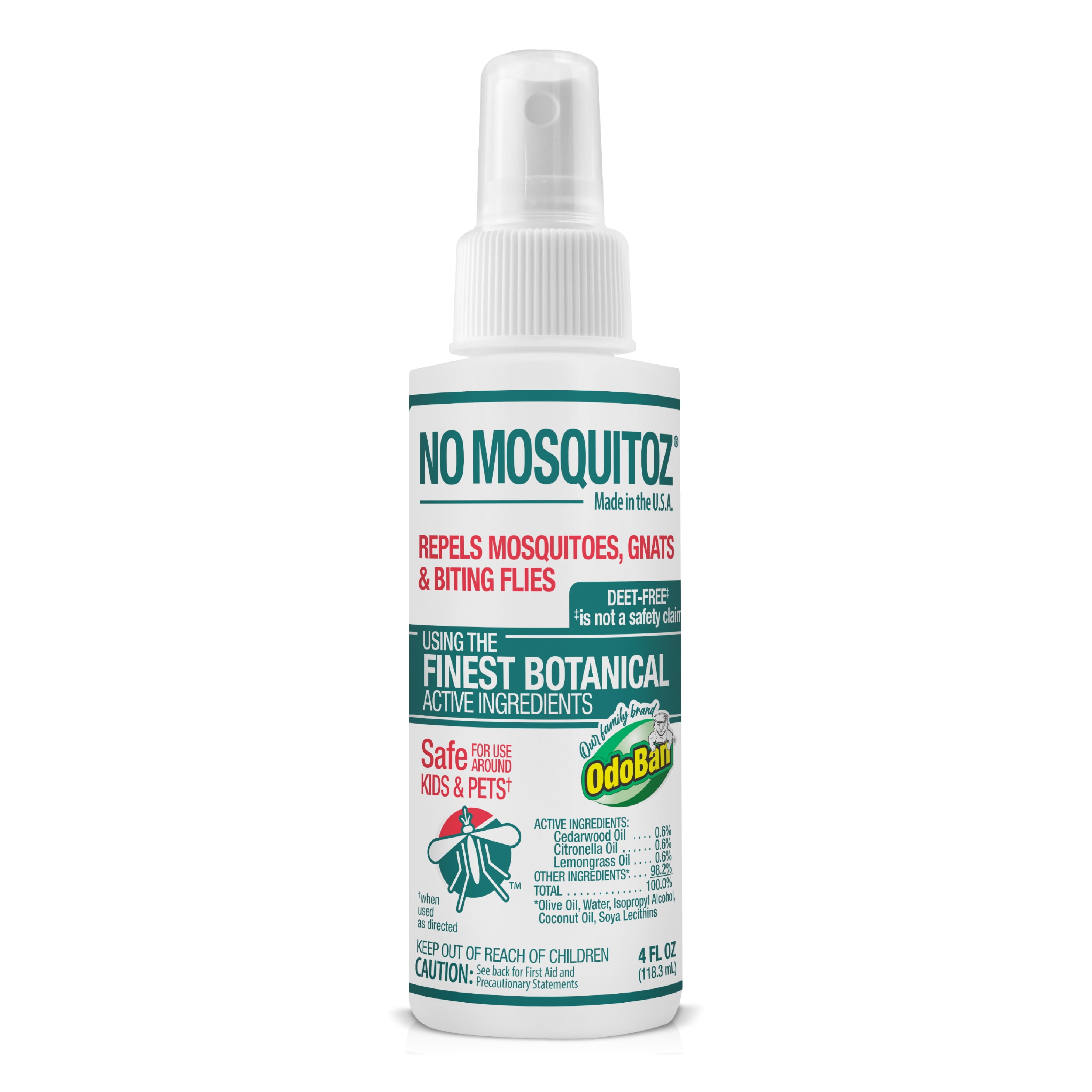 No Mosquitoz Botanical Insect Repellent, DEET-Free, Made with Natural ...