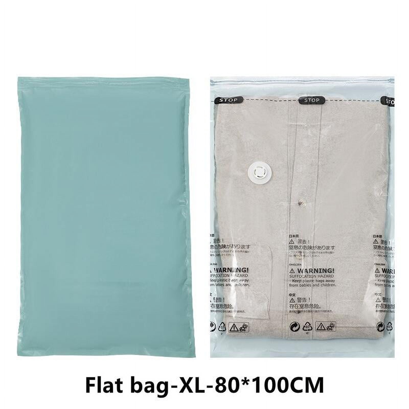 No Need Pump Vacuum Bags Large Plastic Bags for Storing Clothes ...
